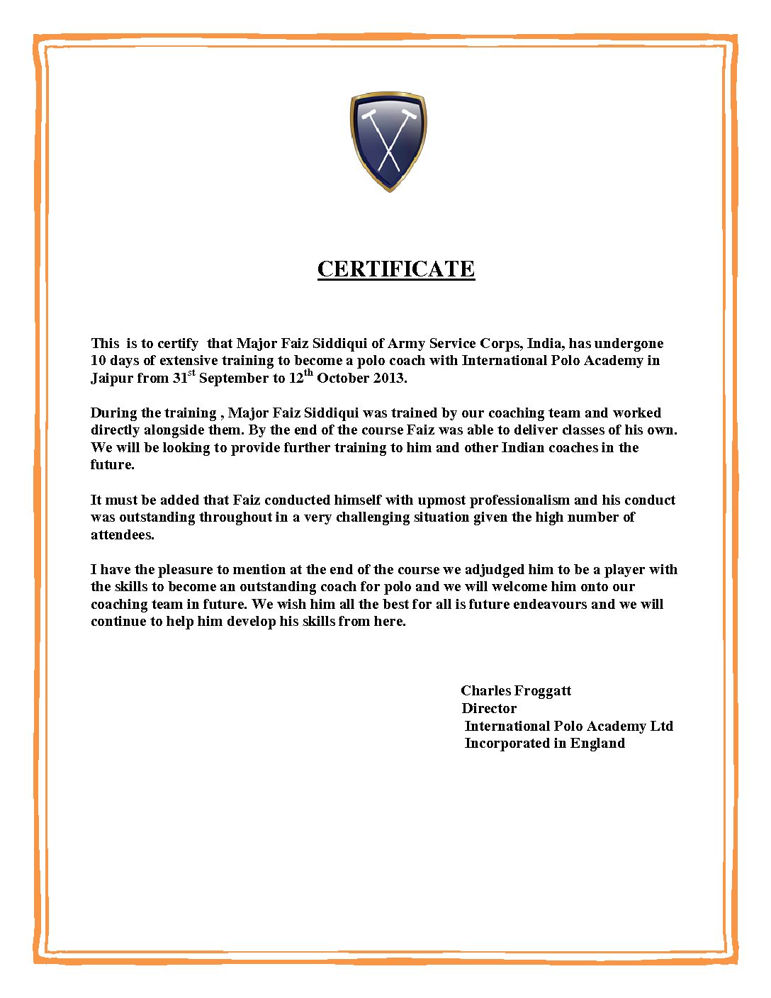 IPA CERTIFICATION - Afreen Siddiqui